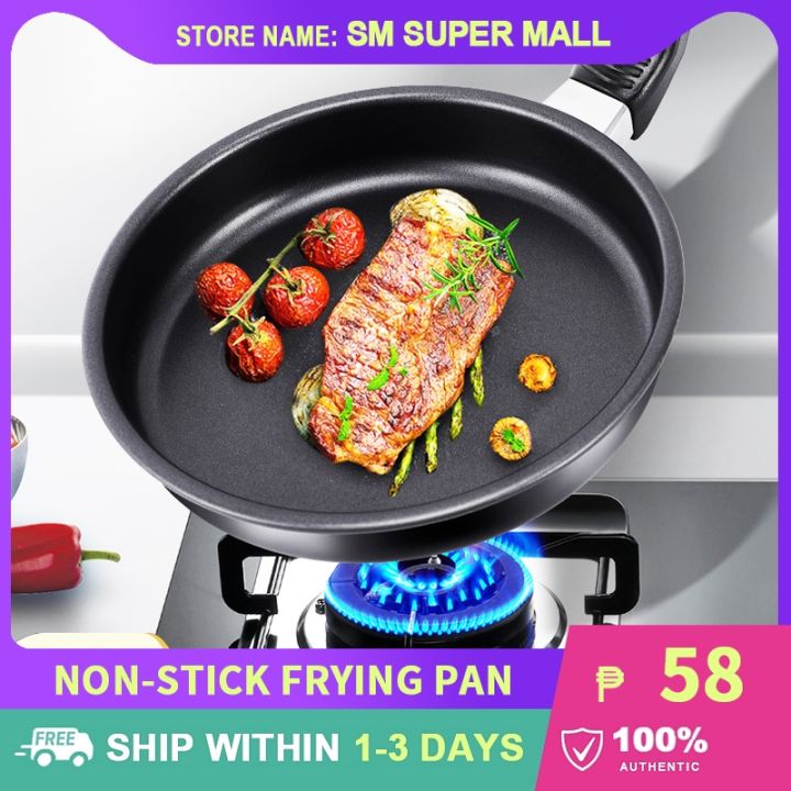 【Japanese Original】Non-stick 18cm Frying Pan with Handle Steak Fried ...