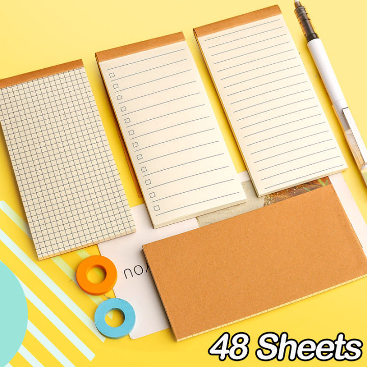 Cover Note Pad Portable Memo Notepad Mini Notebook TODO Tearable Kraft ...