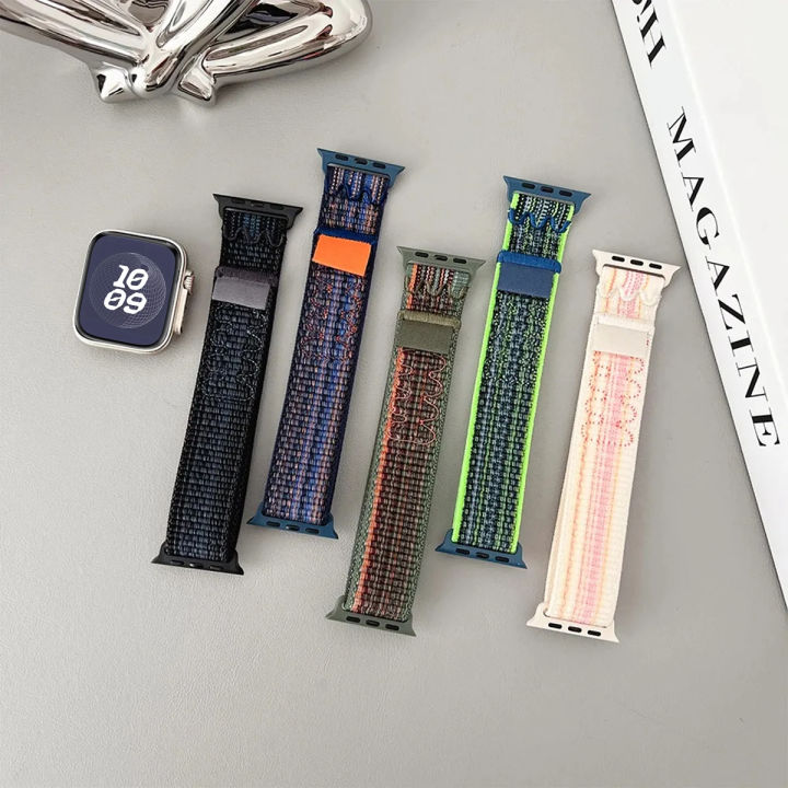 Nylon Loop for Apple Watch Ultra 2 Strap 49mm 45mm 41mm 42mm 38mm Women ...
