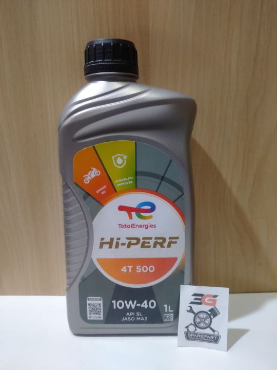OLI TOTAL 4T 500 10W-40 1L ENERGIES HI-PERF | Lazada Indonesia