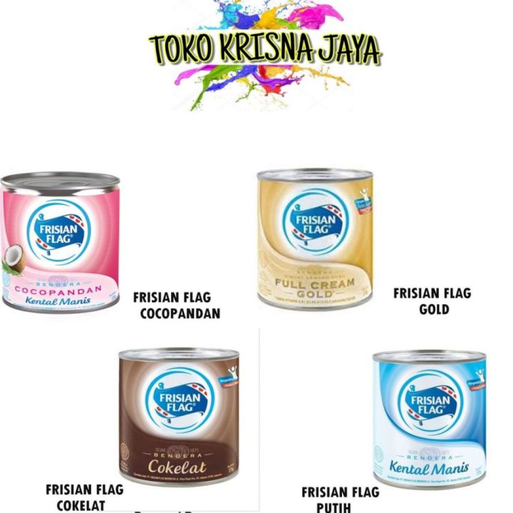 SUSU BENDERA FRISIAN FLAG KALENG PUTIH | COKELAT | COCOPANDAN | GOLD ...