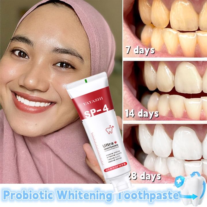 teeth sp-4 whitening pemutih gigi original probiotic toothpaste ... teeth sp-4 whitening pemutih gigi original probiotic toothpaste ...