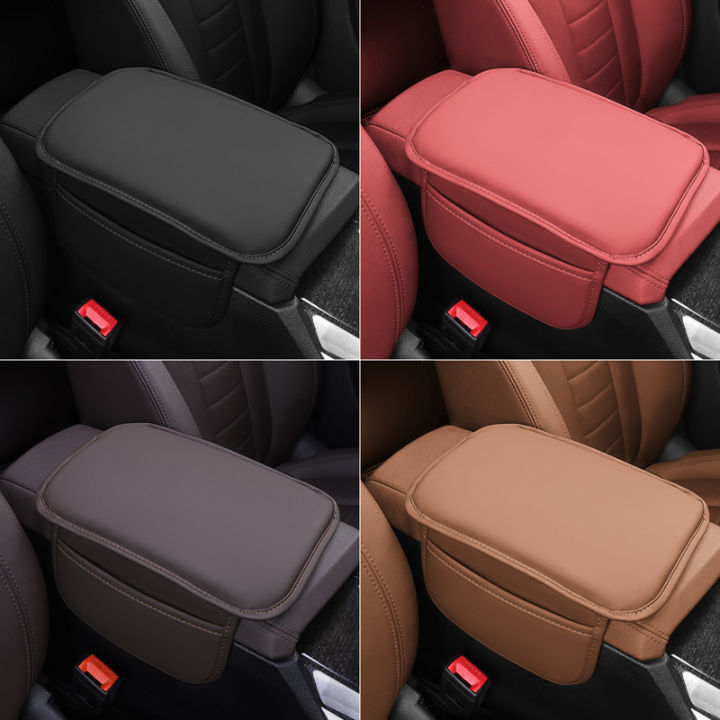 Honda Car Armrest Box Pad Leather Arm Rest Protection Cushion Cover For ...