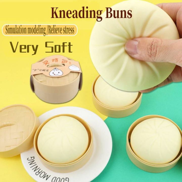 Squishy Bun Siopao Toy Simulation Buns Toys Squeeze Ball Fidget Toys ...