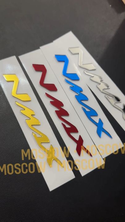 1 SET EMBLEM NMAX LOGO NMAX TIMBUL STIKER NMAX 3D 2PCS AKRILIK EMBLEM ...