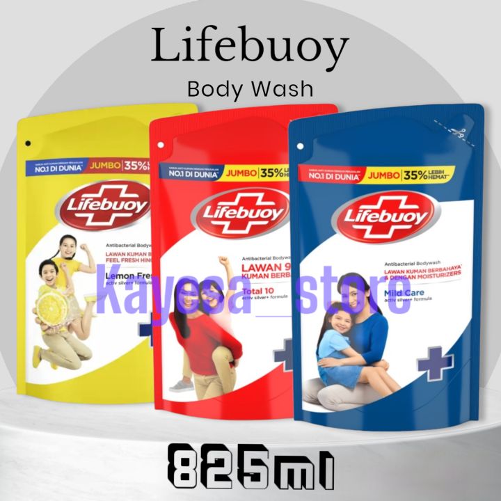 Lifebuoy Sabun Cair Sabun Mandi Antiseptik Total 10 Dengan Activ ...