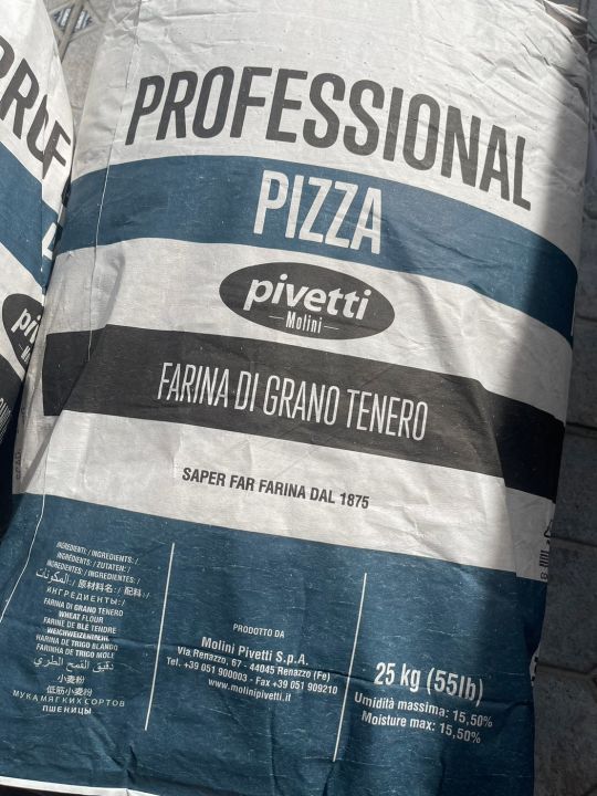 แป้งพิซซ่า PIVETTI BLU PIZZA FLOUR TYPE 00 ขนาด 25 กิโลกรัม Bag/25 Kg ...