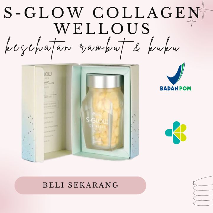 S Glow S-Glow Sglow Collagen Candy Rambut & Kulit Original Ecer 20 ...