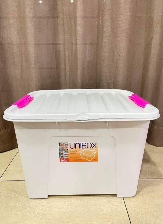 Buy 1 Take 1 80 liters Unibox with Lock and Wheels | Lazada PH