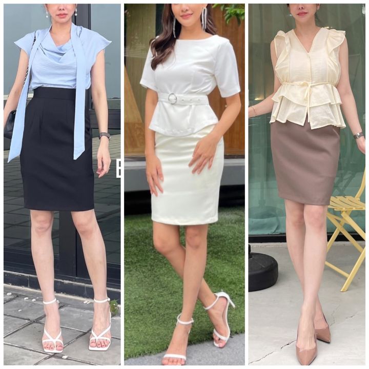 กระโปรง jenny 22นิ้วผ้าเบอร์ลิน | Lazada.co.th