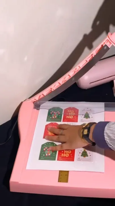 OFFICOM Paper Cutter Guillotine Pink | 12-Inch Sharp Blade with Safety ...