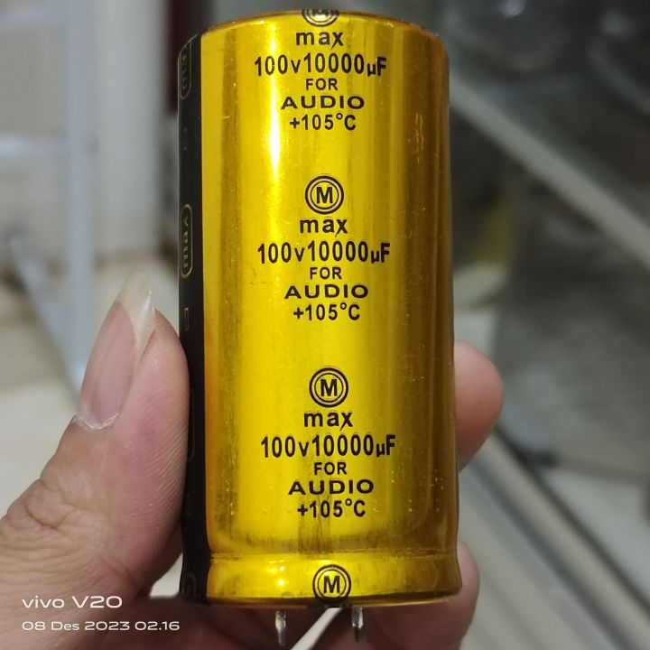 ELKO 10000uf 100v MAX ORIGINAL warna gold | Lazada Indonesia