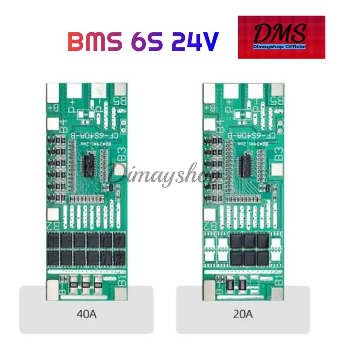 Modul BMS 6S 24V Lithium batterai pack BMS Only 20A dan 40A | Lazada ...