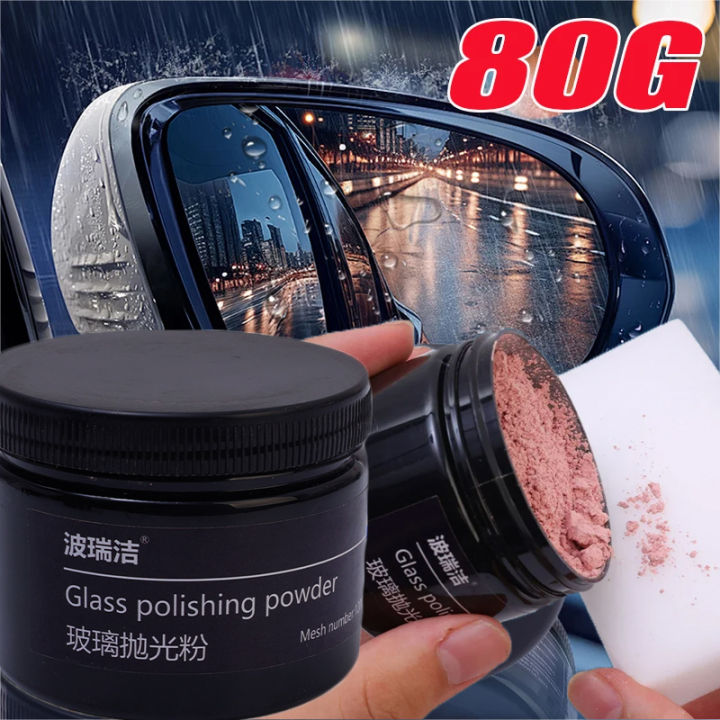 Car Glass Polishing Powder Anti-Glare Oil Film Remover Car Windshield ...