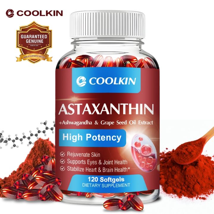 Astraxanthin High Potency with Grape Seed & Ashwagandha Root แอสตร้าแซน ...