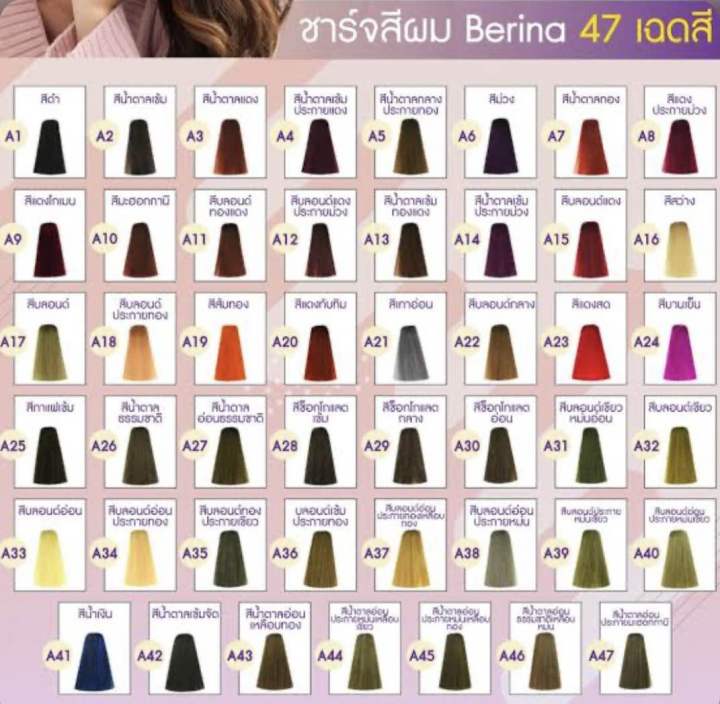 เบอริน่า ครีมย้อมผม Berina Hair Color | Lazada.co.th