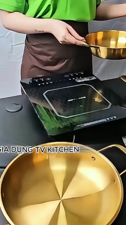Chảo Inox Đáy Bầu Sâu Lòng Hàn Quốc TVKITCHEN Đa Năng - An Toàn Cho Nồi ...