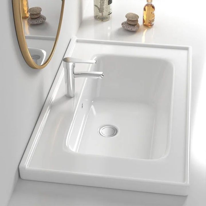 Basin Bathroom Cabinet Wash Basin Semi Embedded Bathroom Washbasin