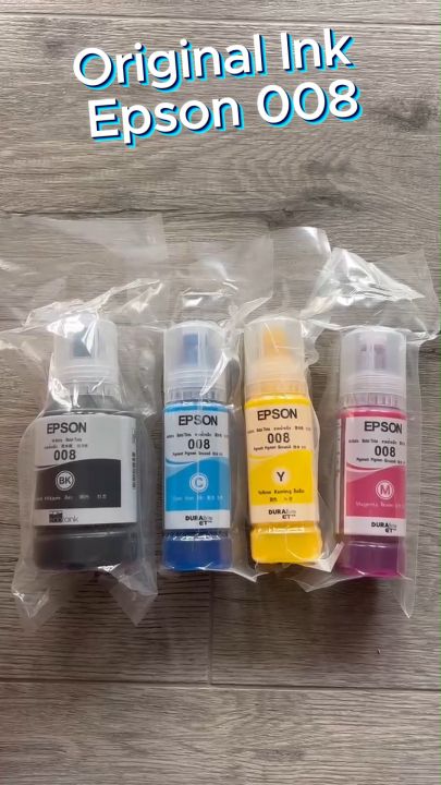 Ink EPSON 008 หมึก หมึกเติม ของแท้ จัดส่งรวดเร็ว เอปสัน Epson หมึกพิมพ์ ...