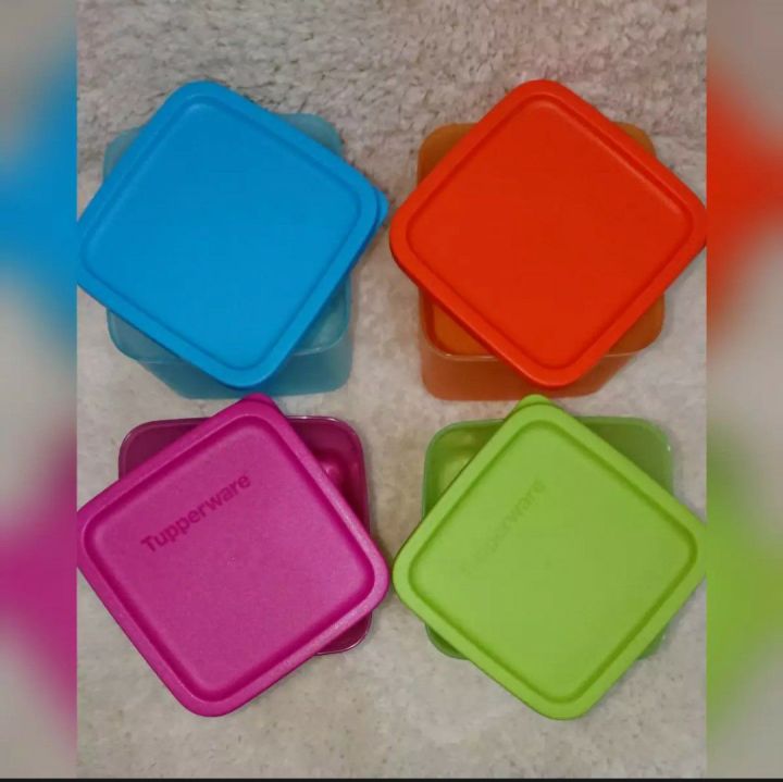 Tupperware Medium Square Rounds 650mL / 1L | Lazada PH