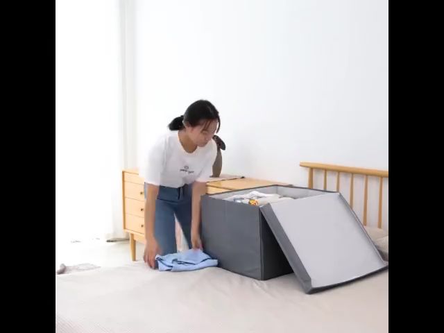 Clothes Storage Box Organizer Foldable Storage Bag Folding Large Big ...