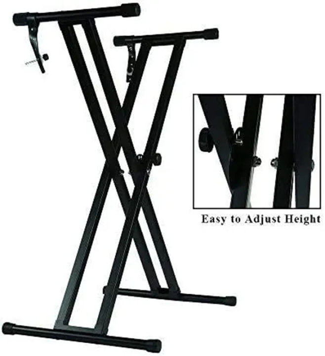 Adjustable X-type Keyboard Stand Metal Single Tube Stand Bracket ...