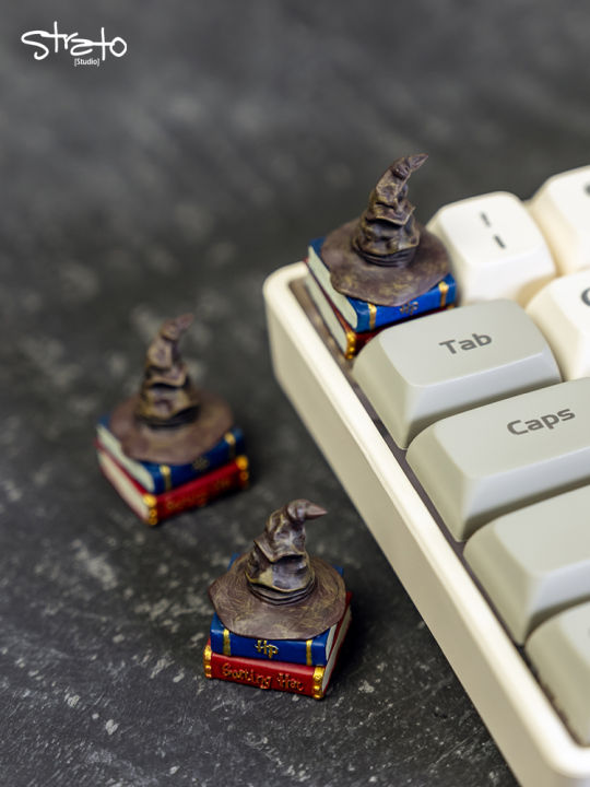Harry Potter Resin Keycap Hogwart House Sorting Hat Mechanical Keyboard ...