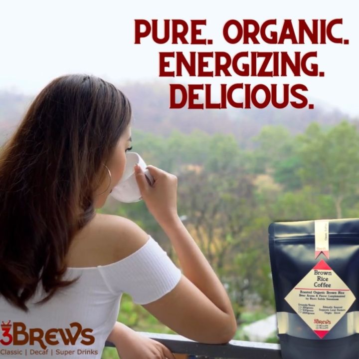 3Brews Brown Rice Coffee from Ilocos | Kapeng Bigas Naturally Organic, Sugar-Free & Caffeine ...