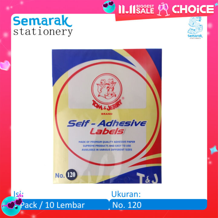 Tom & Jerry Self-Adhesive Labels Sticker Label No. 120 [1 Pack / 10 ...