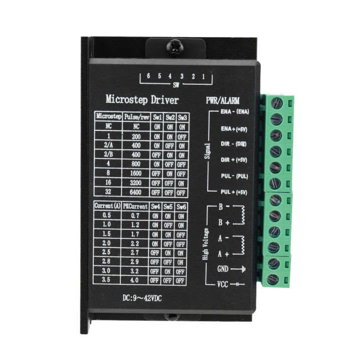 TB6600 Stepping Motor Driver DC9-40V Stepper Motor CNC Controller 1 Axis 32 Segments for Nema 42 ...