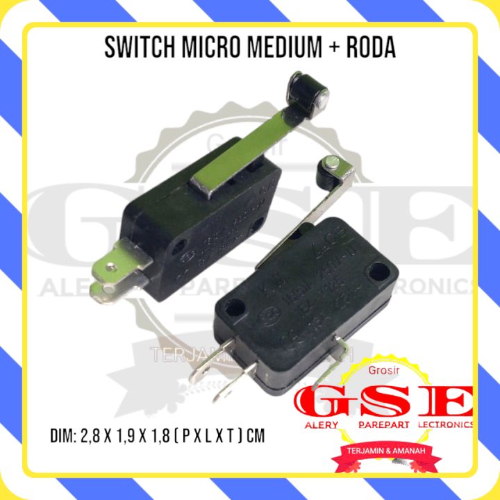 Switch MICRO Gagang roda / Saklar Micro limits switch medium | Lazada Indonesia