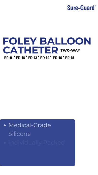 Sure-Guard Foley Balloon Catheter (two-way) | Lazada PH