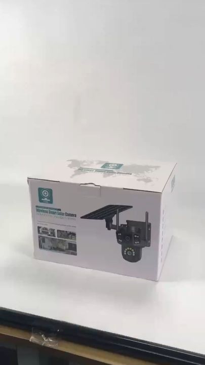 X-DEAL V380 12MP Solar Cell Camera Dual lenses three-screen Night Color ...