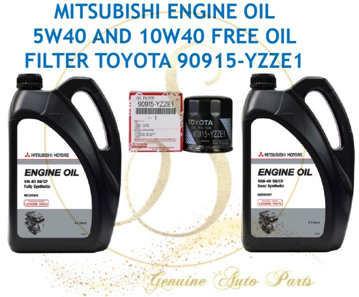( 100% ORIGINAL ) MITSUBISHI ENGINE OIL 4L FULLY SYNTHETIC 5W40 SN/CF ...