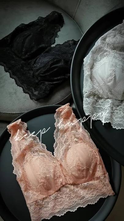 Tangge บราไร้สายหลังผ้าไหมใหม่ บราไร้สายแบบบางเซ็กซี่ บราไหมหม่อน ...