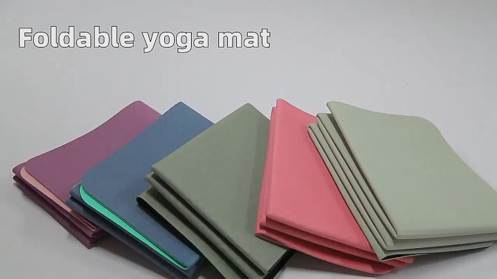 6MM Folding Pilates Yoga Mat Odorless Home Napping Mat Portable Non ...