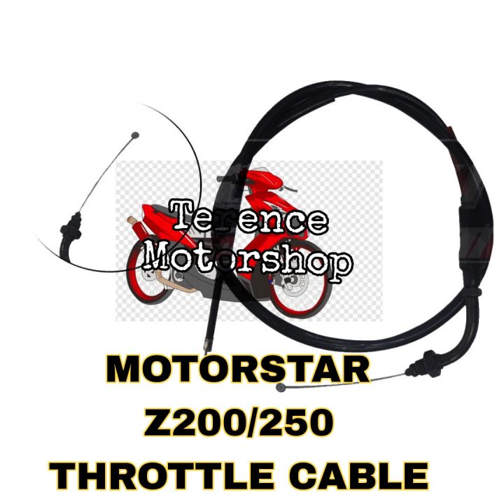 MOTORSTAR Z200/250 THROTTLE CABLE | Lazada PH