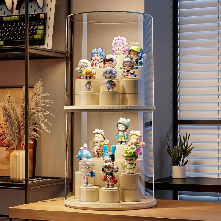 Pomfa Star Plushie Display Stand Acrylic Storage Box Furry Toy Showcase ...