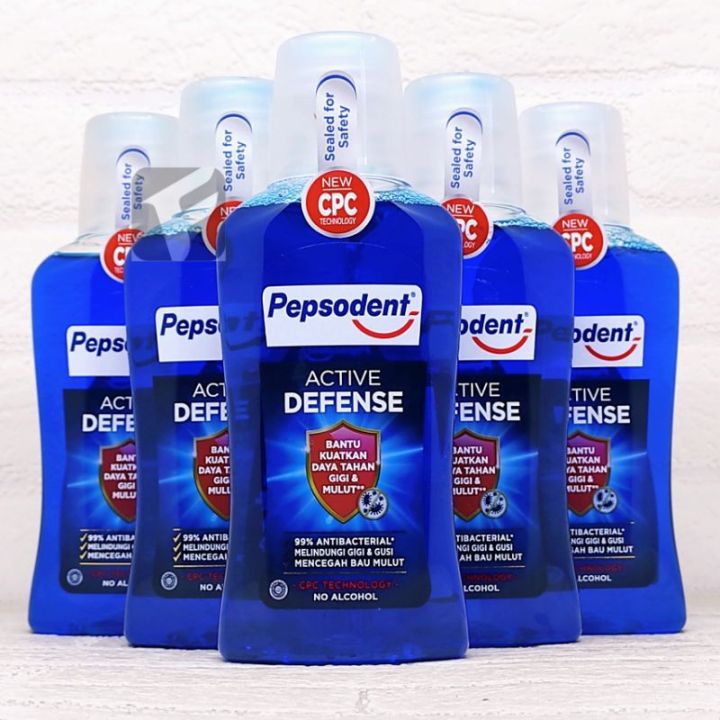 Pepsodent Mouthwash 300 ml Active Defense | Obat Kumur bau mulut ...