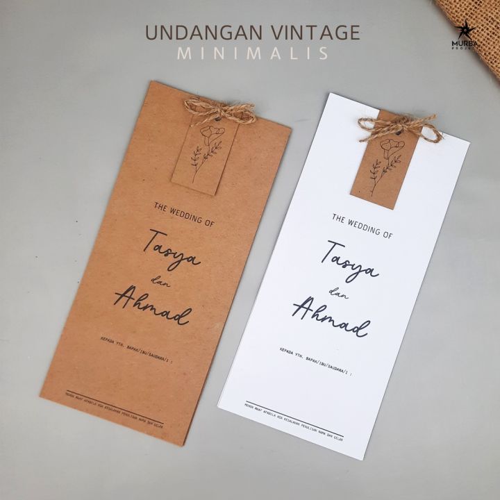 Undangan Pernikahan Murah Undangan Hang Tag | Lazada Indonesia