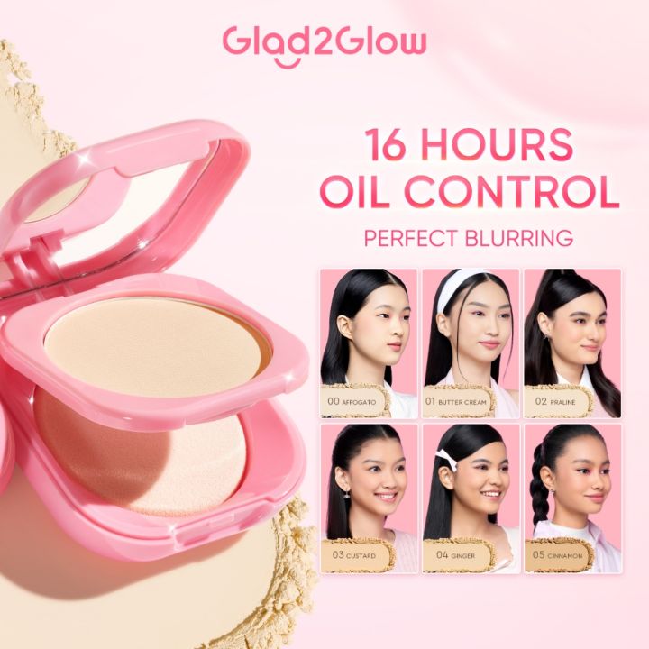 GLAD2GLOW - PERFECT BLURRING POWDER FOUNDATION | Lazada Indonesia