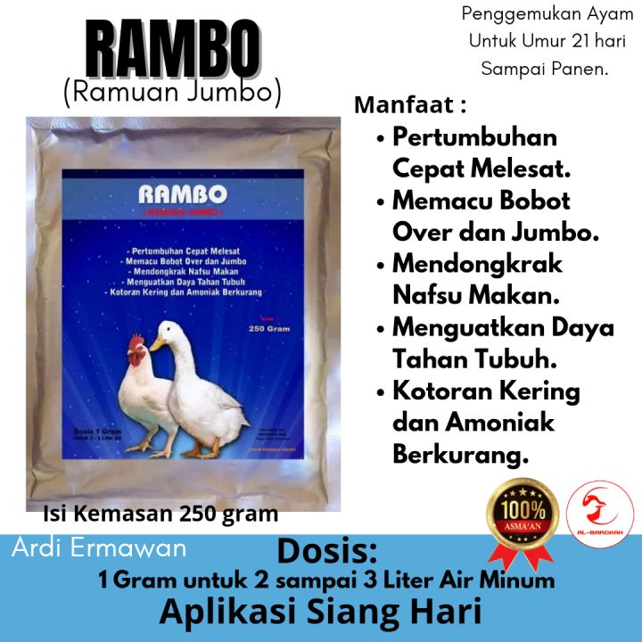 Rambo - Vitamin Penggemukan Ayam | Lazada Indonesia