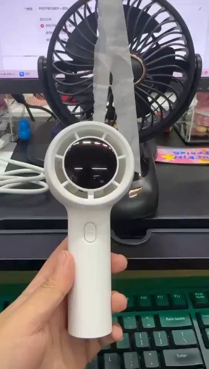 Mini Fan Rechargeable Portable 6000mAh Super Powerful Turbo Air Cooler ...
