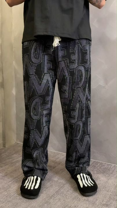 XC High Quality Corduroy Pants for Men Korean Baggy Straight Cut Slacks ...