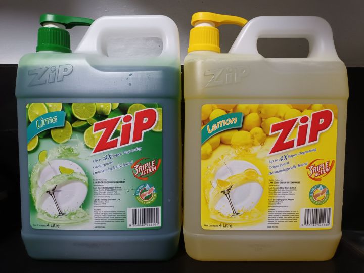 Zip Dishwashing Liquid Lemon/Lime 4L | Lazada PH