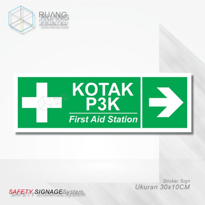 Sign Sticker KOTAK P3K | Lazada Indonesia