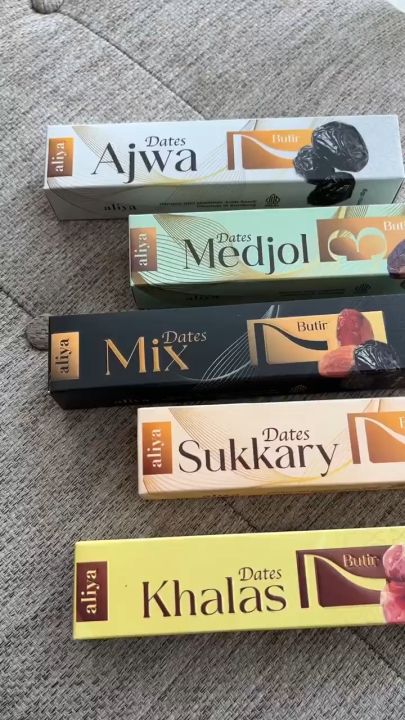 Kurma Ajwa Aliya 7 Butir / Kurma Nabi Premium Kemasan Mini Pack ...