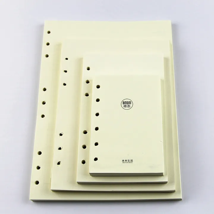 Sustainable Eco-Friendly Loose Leaf Notebook Refillable 9 Hole 95 Pages ...