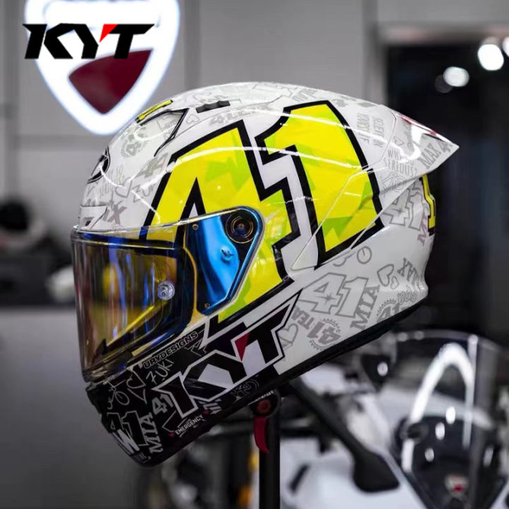 Kyt Nxr Carbon Fiber Motorcycle Helmet Men's Winter Anti-Fog Lightweight Racing Motorcycle Full ...