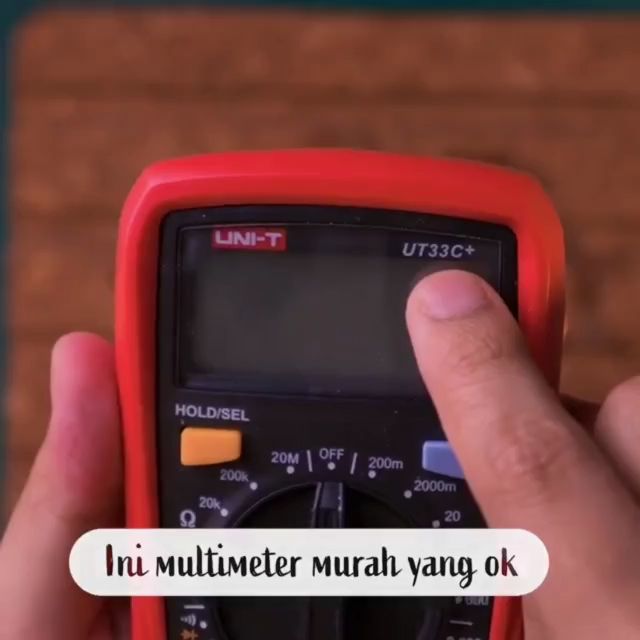 UNI-T UT33C+ Palm Size LED Digital Multimeter With Temperature 40°C ...